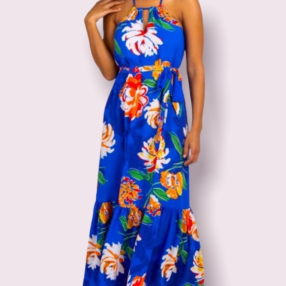 Altar'd State | Dresses | Altard State Blue Floral Maxi Dress | Poshmark
